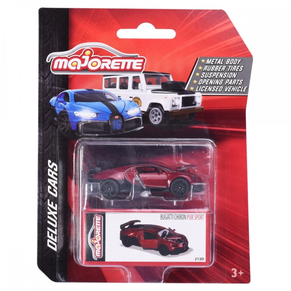 Deluxe Cars Majorette Bugatti Chiron Pur Sport Tekli Arabaları 1:64 ...